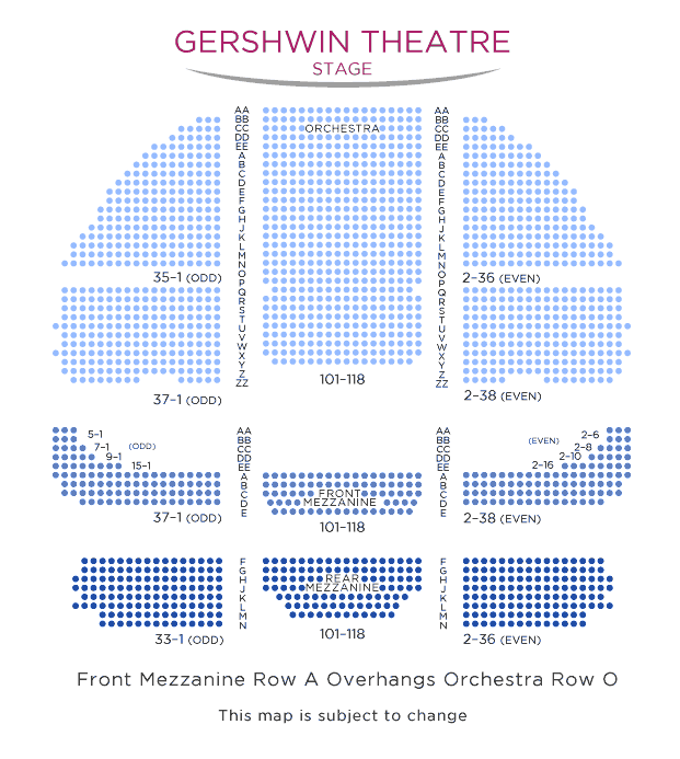 Gershwin Theatre Seating Chart View | Cabinets Matttroy Gershwin Theatre Seating Chart View | Cabinets Matttroy